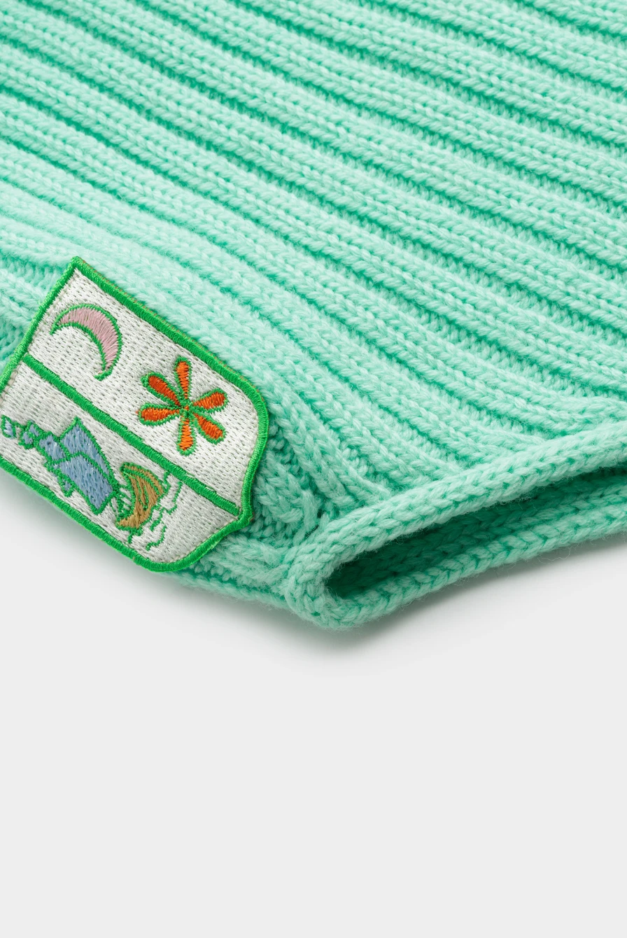 Шапка Muzaradi вязанная "пилот" салатовая 7266230001 - купить в Москве ...