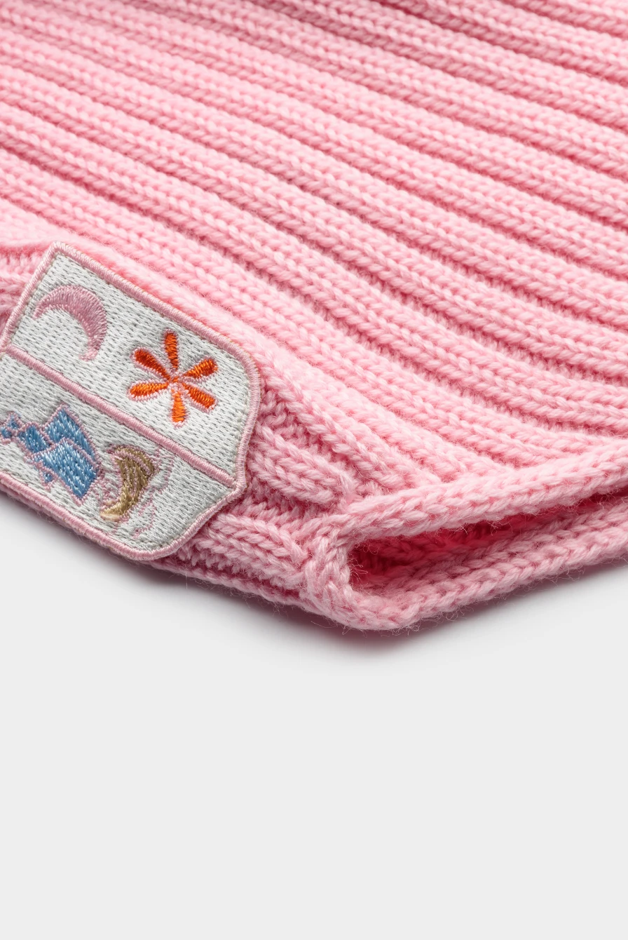 Шапка Muzaradi вязанная "пилот" розовая 7266230002 - купить в Москве за ...