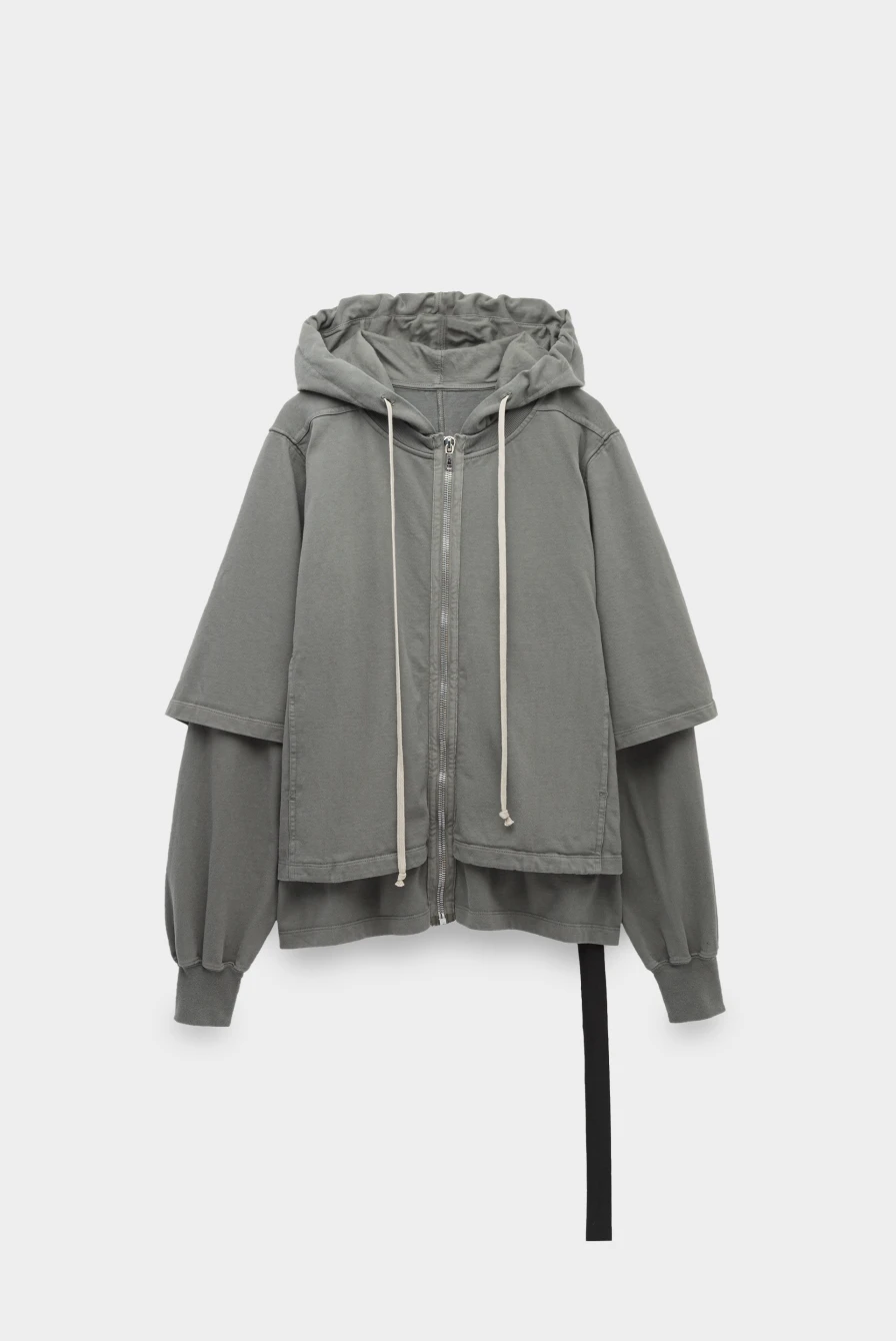 Худи Rick Owens zipped hustler hoodie black 9073232291 Худи Rick Owens zipped hustler hoodie black 9073232291