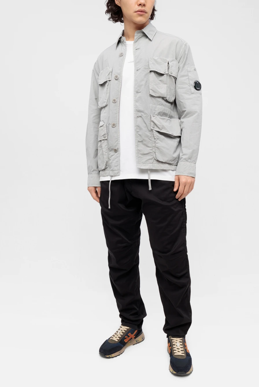 Рубашка C.P. Company flatt nylon utility overshirt drizzle 9113241008 - купить в Москве за 29990 ...