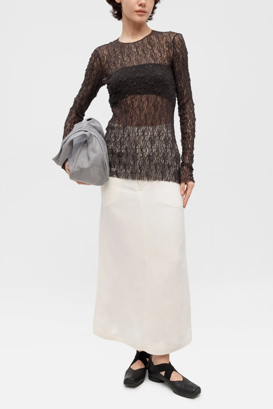 Топ Uma Wang lace top dark grey 9364241102 - купить в Москве за 25290 ...